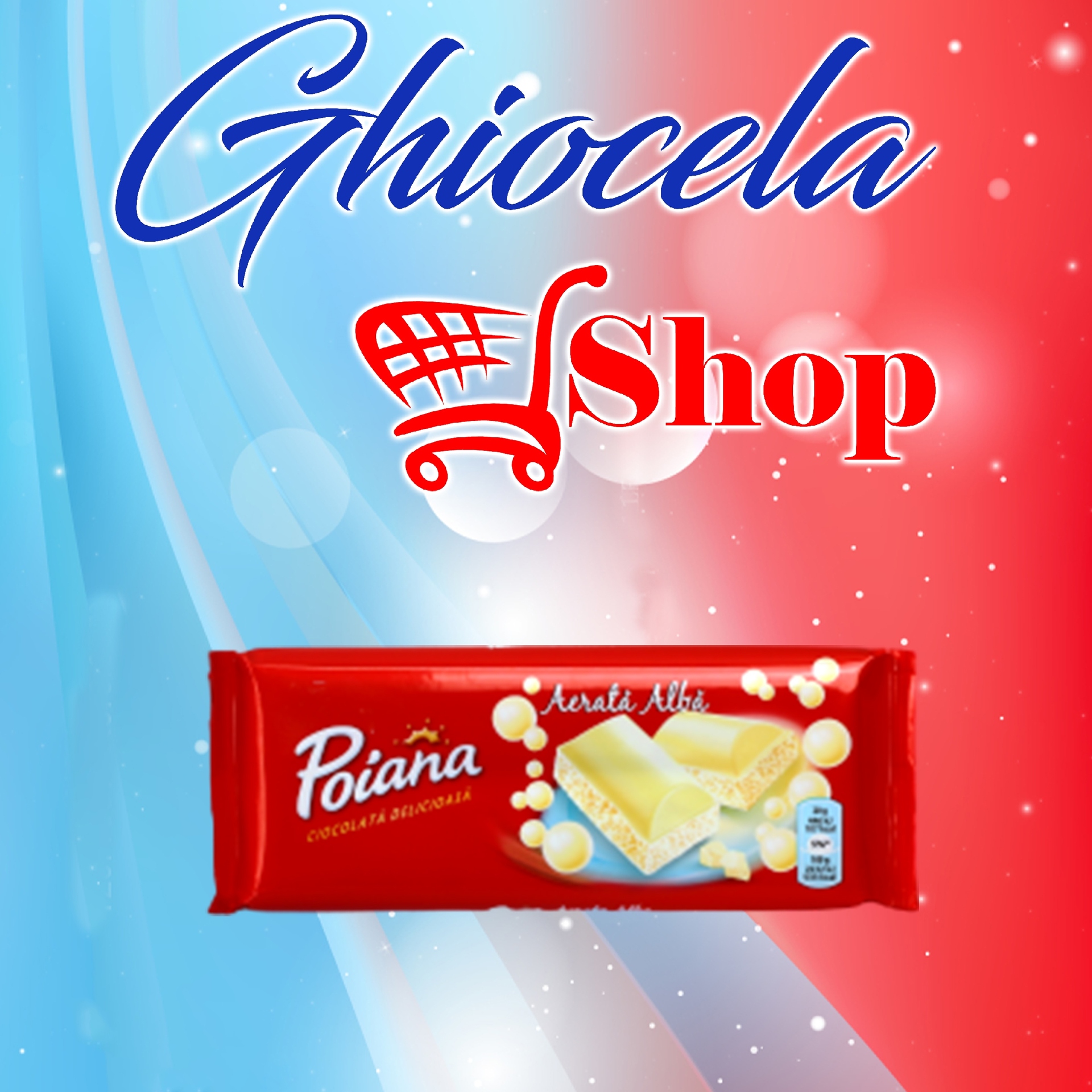 Ciocolată Poiana- 80g- Aerată Albă – Ghiocela