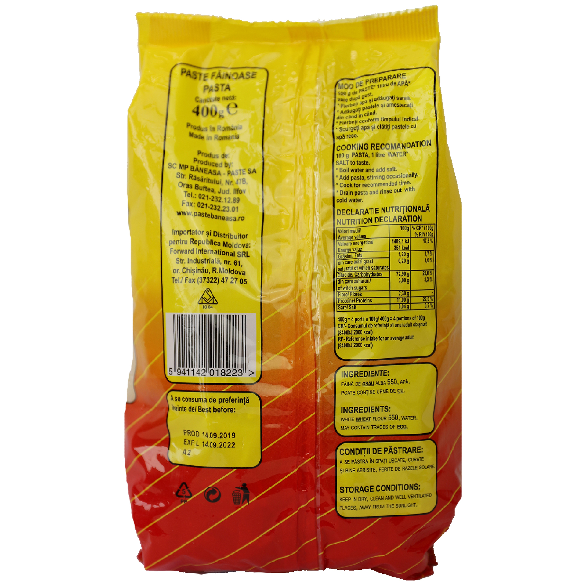 Paste Făinoase Farfalle BANEASA 400G – Ghiocela