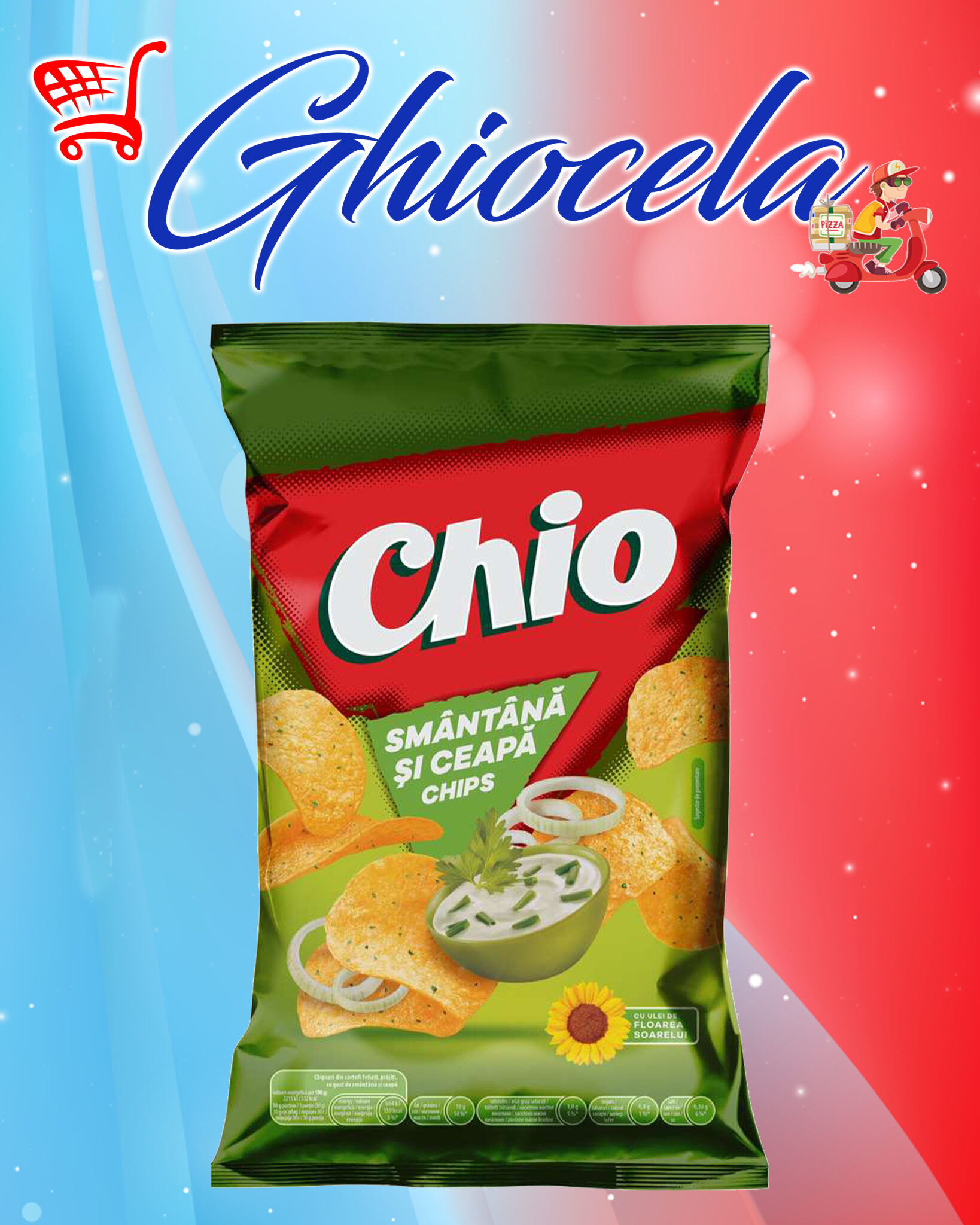 Cio Cips 140g. smantana si ceapa – Ghiocela